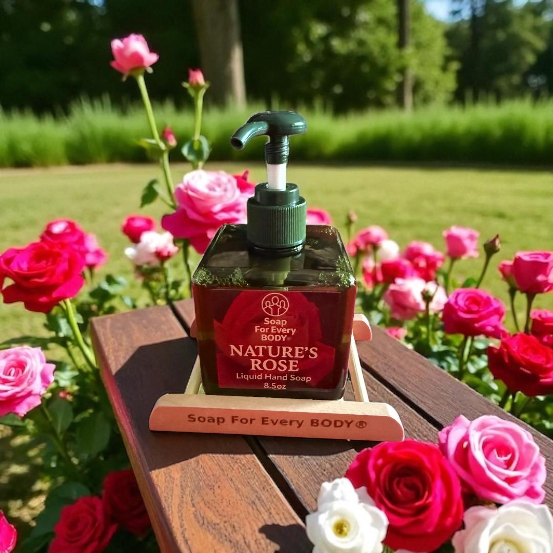 Nature's Rose Liquid Hand Soap · 8.5oz – Soap For Every BODY®